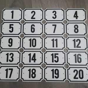 Personalised House Number Plaque Sign. Choose Your Number and Colours ...