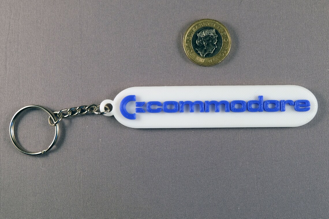 Commodore 3D Printed Keyring Keychain. Retro 70's 80's - Etsy