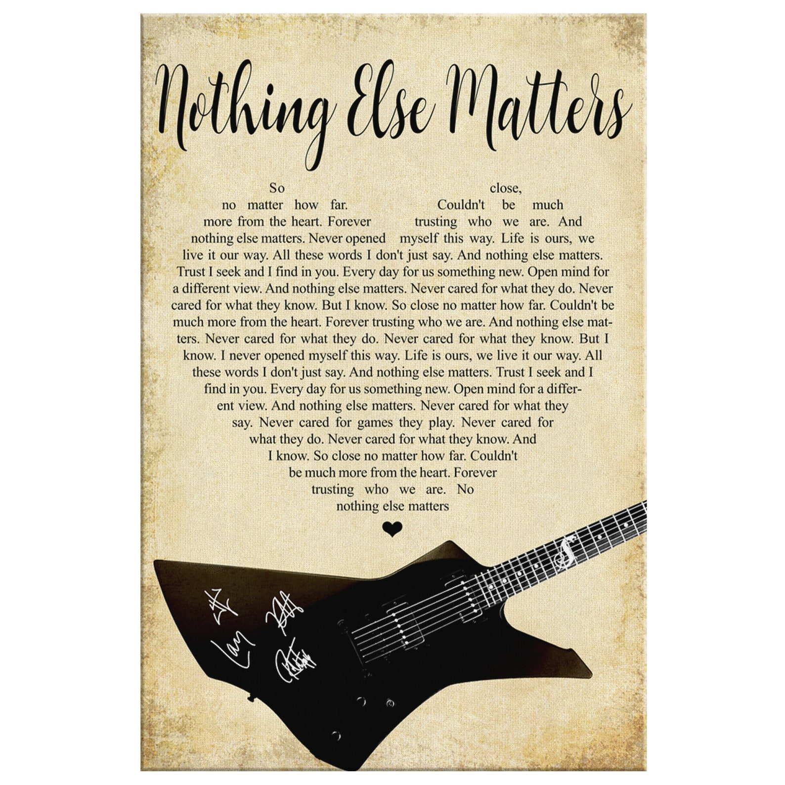 Nothing Else Matters Framed Canvas Photo Print Wall Art | Etsy