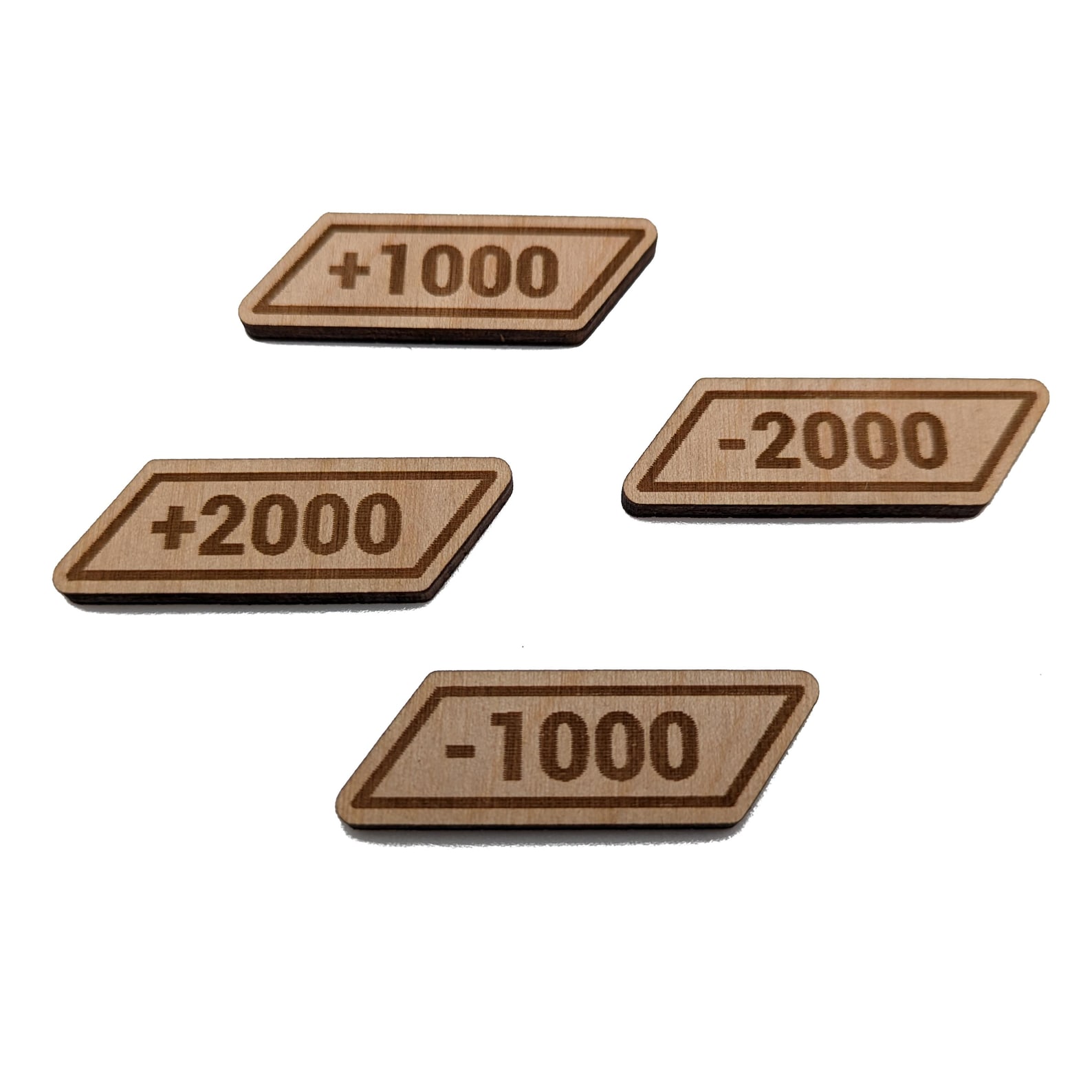 One Piece TCG Token Set - Modifier Tokens, Ability Used Tokens | Wood ...