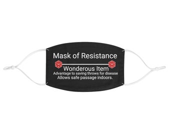 D&D Fabric Face Mask There Are 20 Sides to Every Story. - Etsy