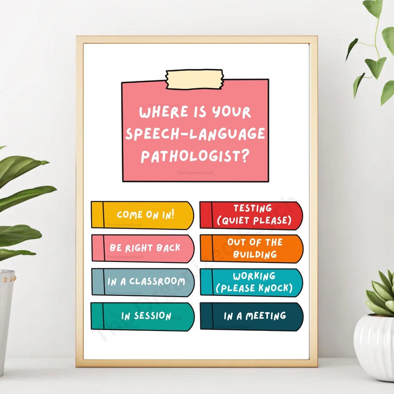 Speech Room Sign - Etsy