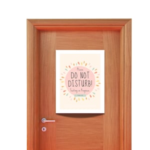 Do Not Disturb Door Sign, Testing in Progress Sign, SPED Testing Sign ...
