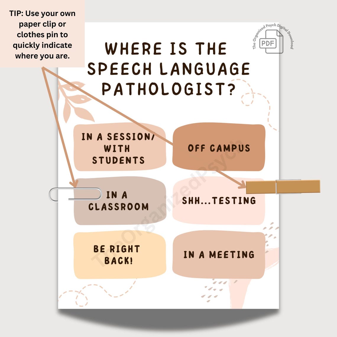 Where is the Speech Language Pathologist Sign Office Door Sign Locate ...