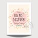 Do Not Disturb Door Sign, Testing in Progress Sign, SPED Testing Sign ...