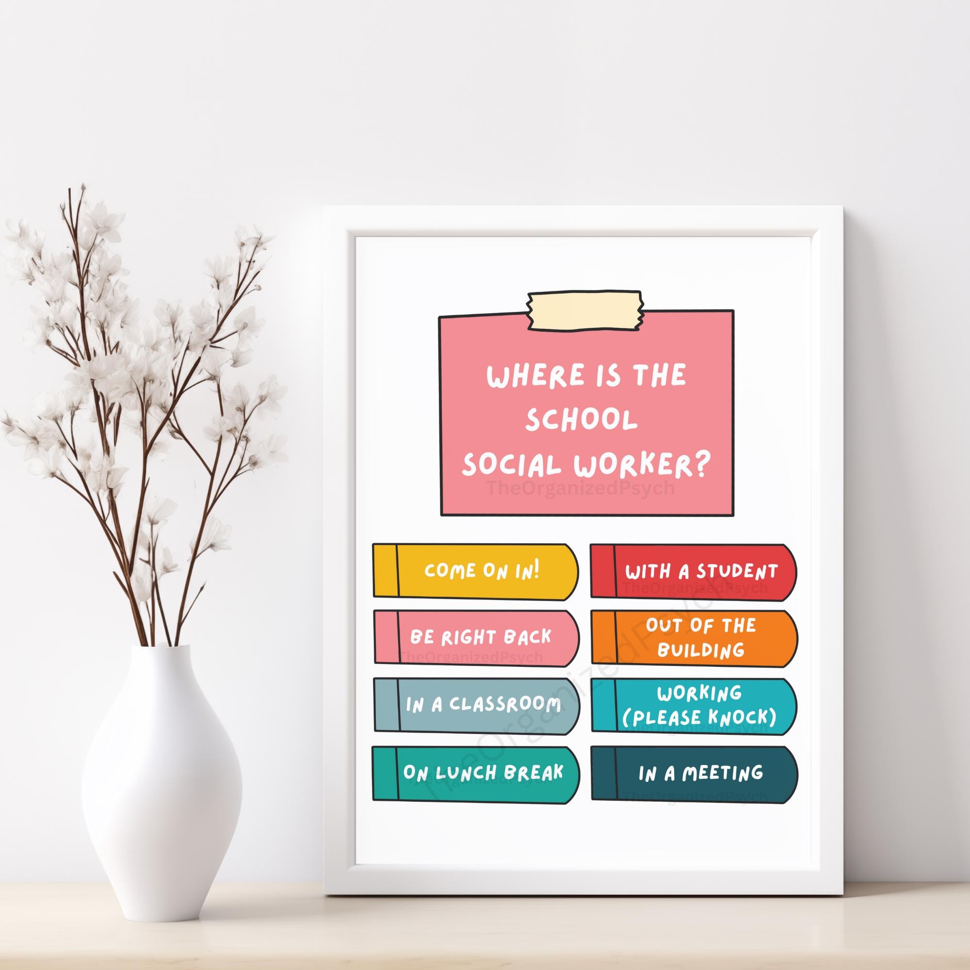 Where is the School Social Worker Sign, Clinical School Social Worker ...