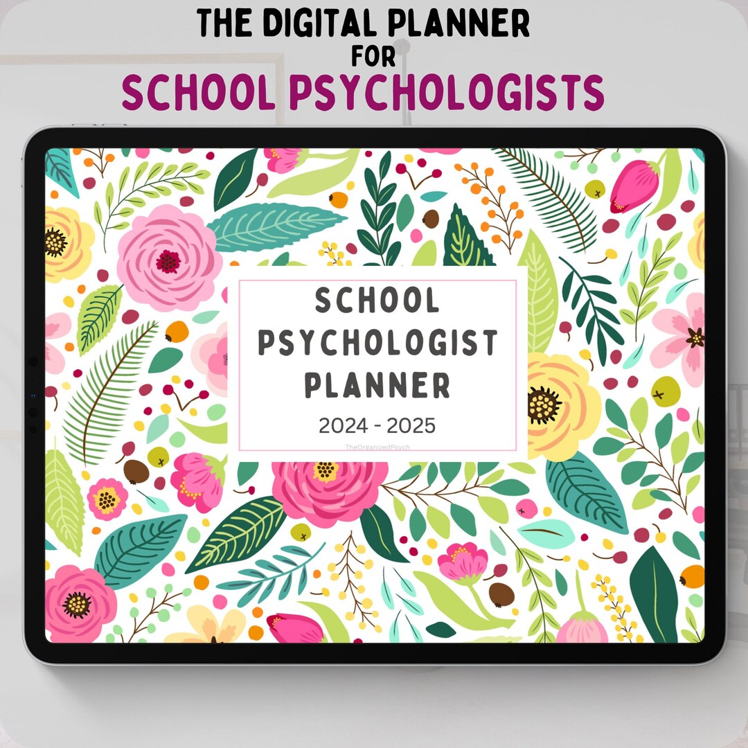 School Psychologist Digital Planner for Goodnotes Ipad, Notability ...