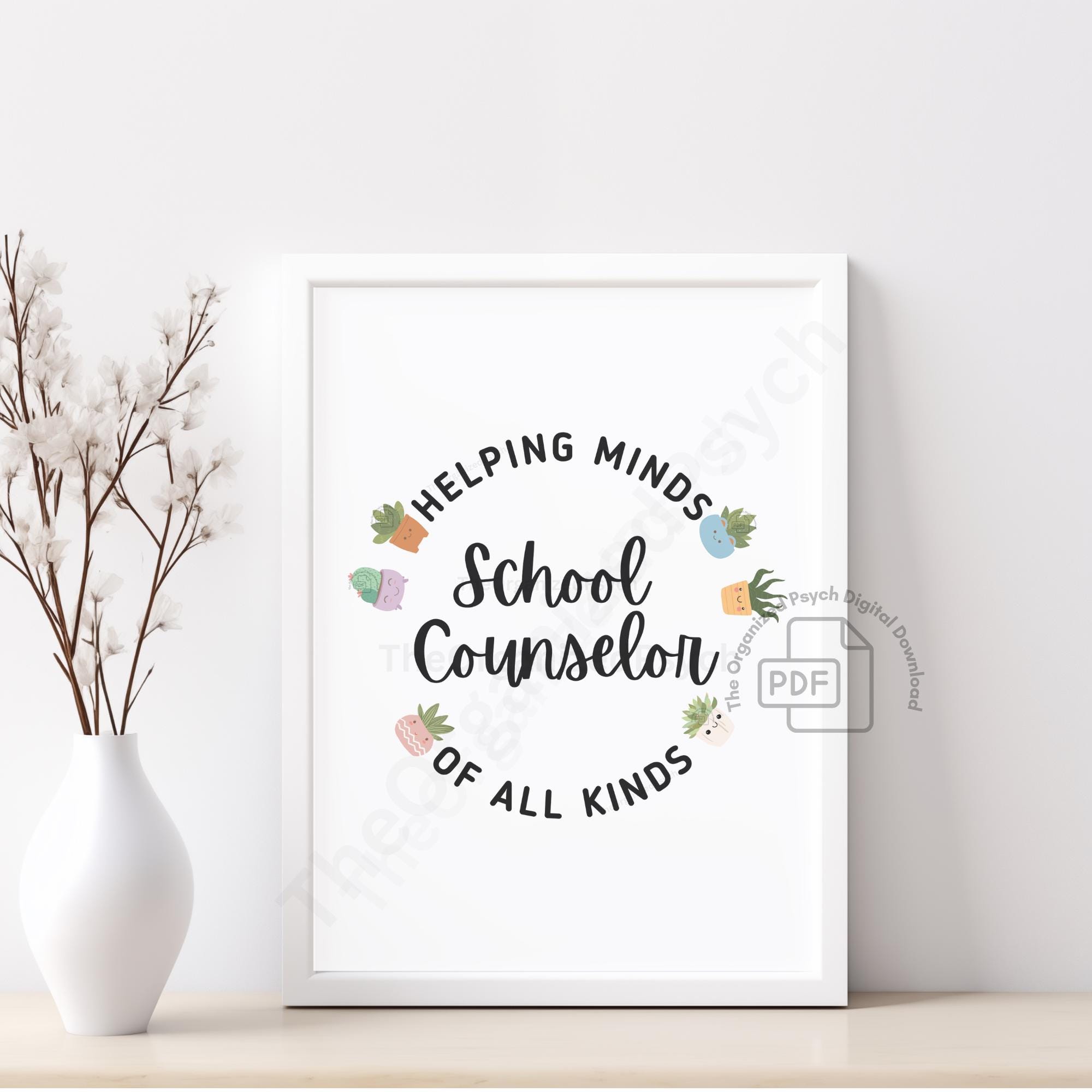 School Counselor Office Sign – Printable Wall Art for Counseling Room ...