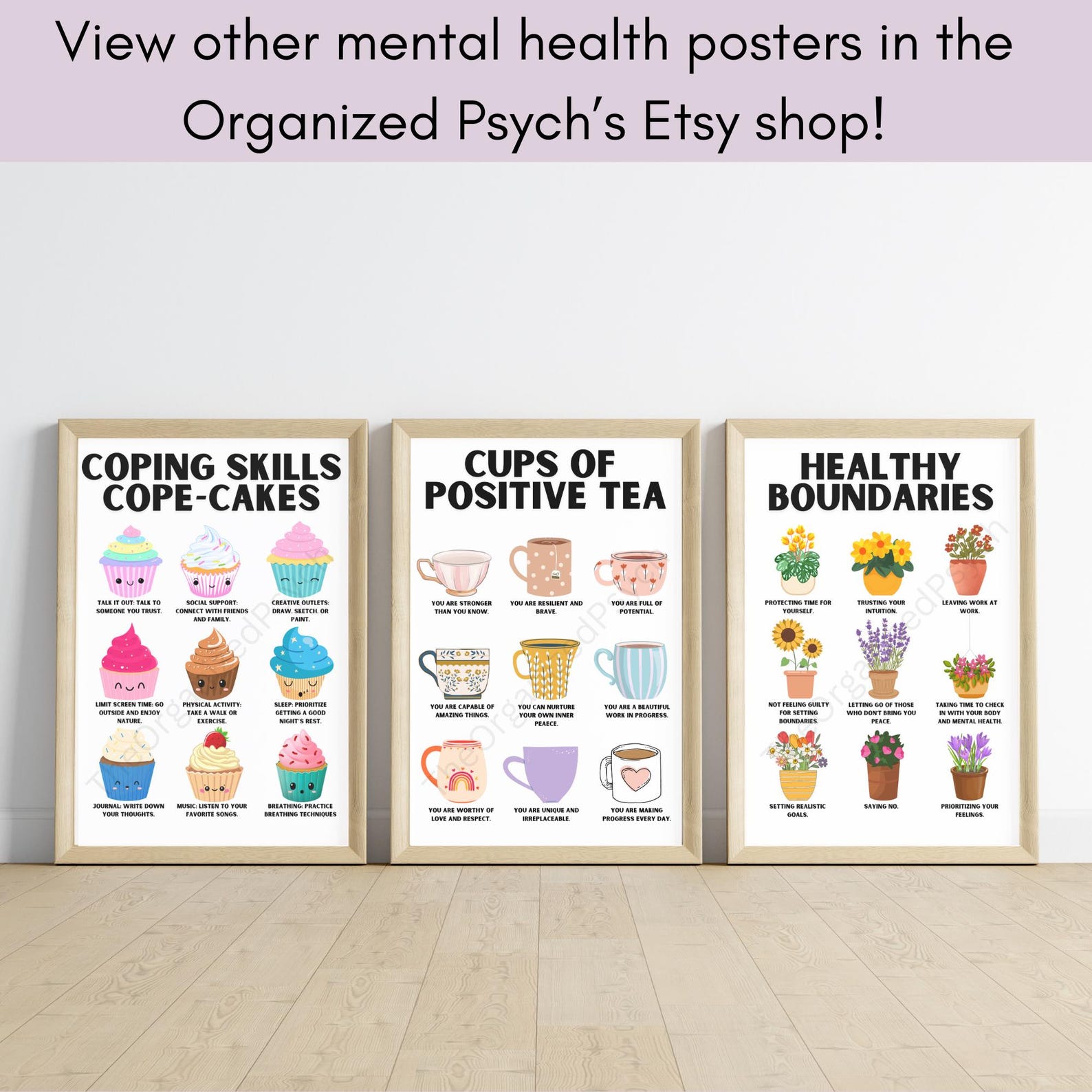 Gentle Reminders Poster, Positive Affirmations Sign, Mental Health ...