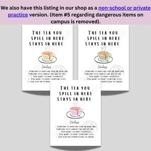School Confidentiality Sign, School Office Confidentiality Poster ...