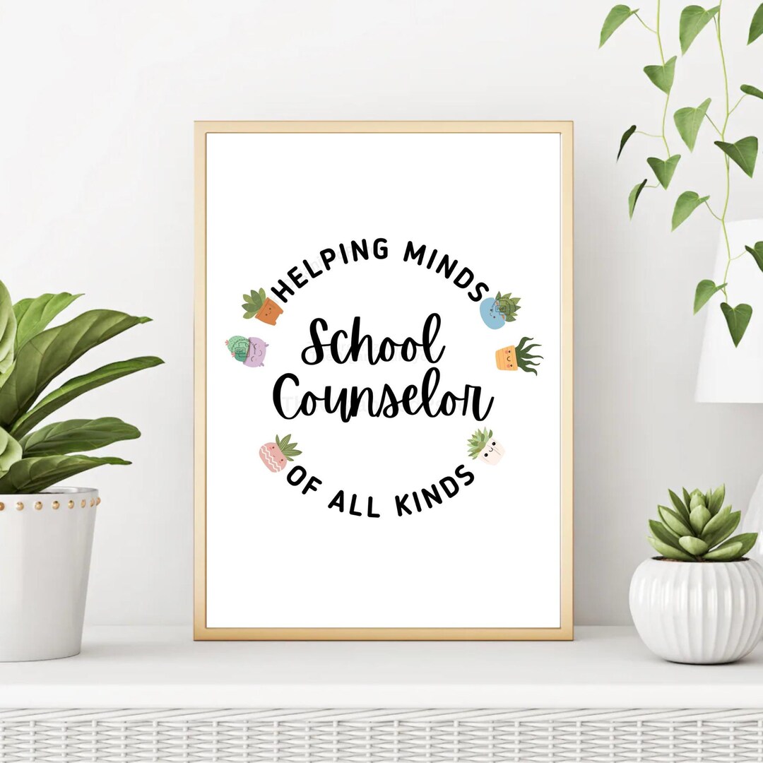 School Counselor Office Sign – Printable Wall Art for Counseling Room ...