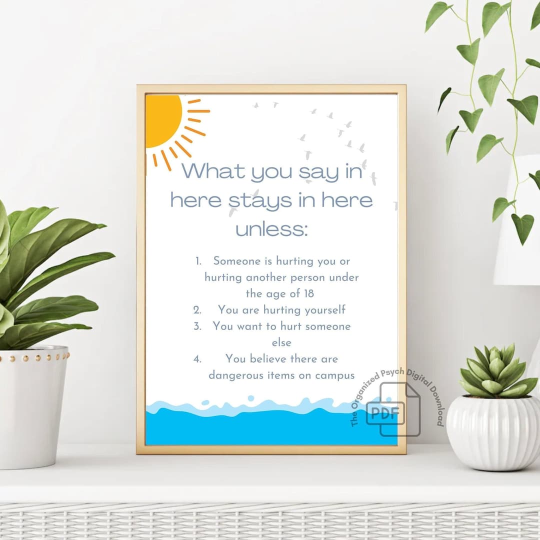 School Confidentiality Sign, Confidentiality Policy for School Office ...