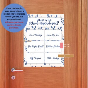 Where is the School Psychologist Door Sign, School Psych Office Sign ...