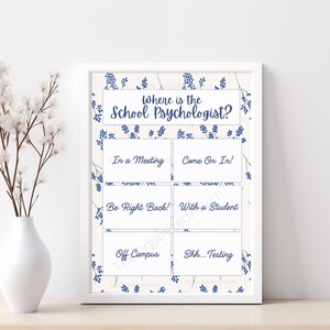 Where is the School Psychologist Door Sign, School Psych Office Sign ...