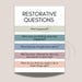 Restorative Justice Questions Sign, School Restorative Justice ...