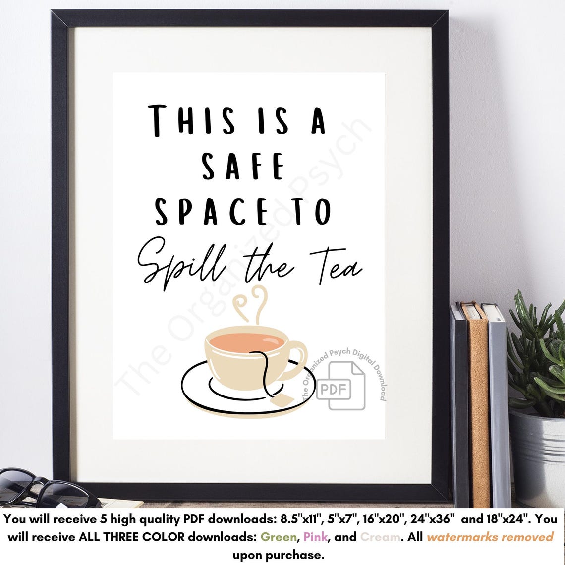 This is a Safe Space to Spill the Tea Sign, School Confidentiality Sign ...