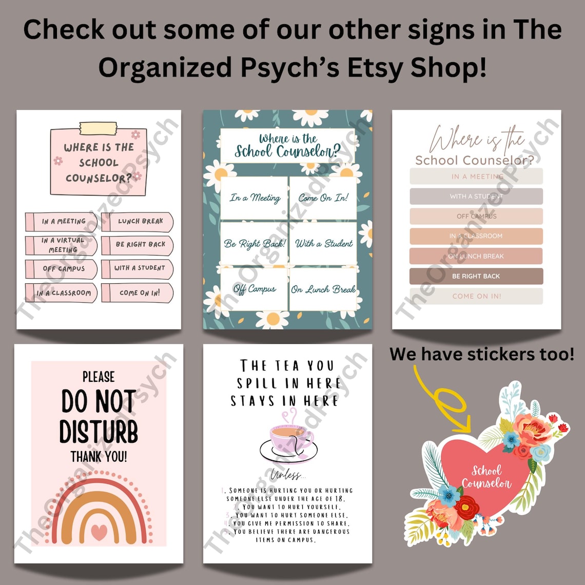 School Counselor Office Decor, School Counselor Definition Sign, School ...