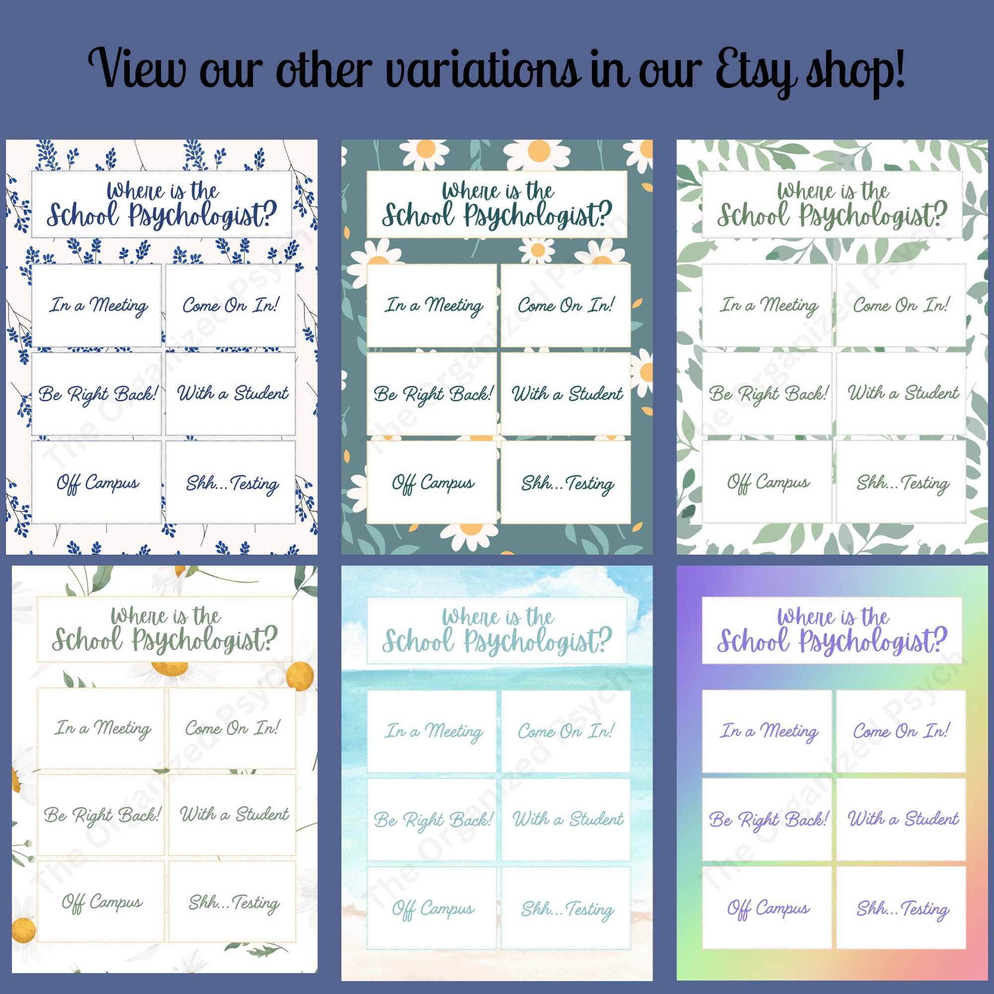 School Psychologist Door Sign Printable – “where is the School ...