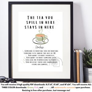School Confidentiality Sign, School Office Confidentiality Poster ...