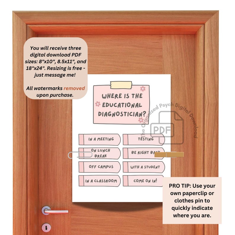 Educational Diagnostician Sign, Where is the Educational Diagnostician ...