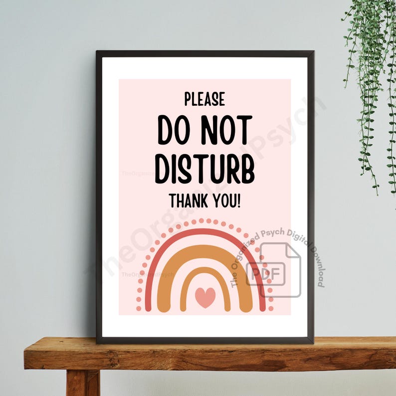 Do Not Disturb Door Sign, Do Not Enter Door Sign, Testing in Progress ...