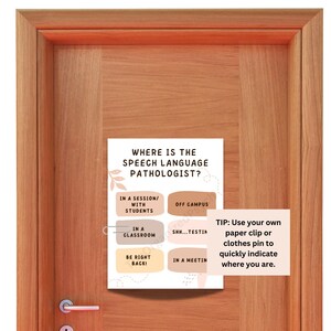 Where is the Speech Language Pathologist Sign Office Door Sign Locate ...