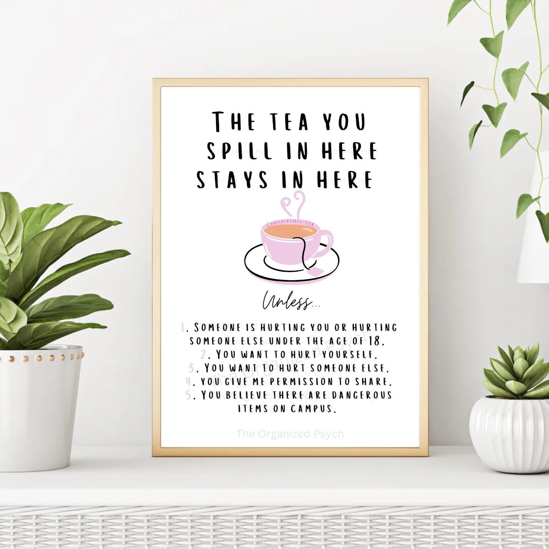 School Confidentiality Sign, School Office Confidentiality Poster ...