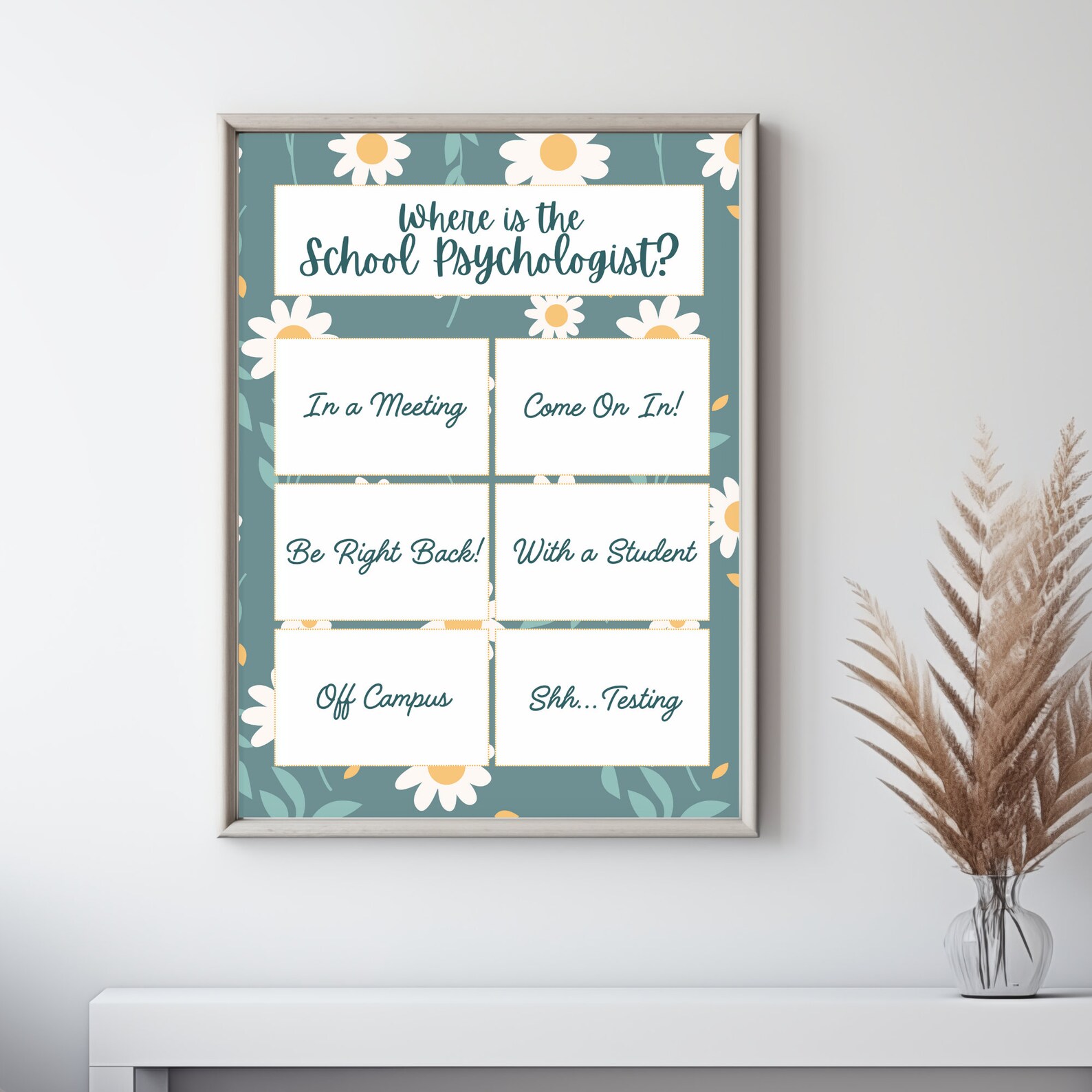 Where is the School Psychologist Door Sign, School Psych Office Door ...