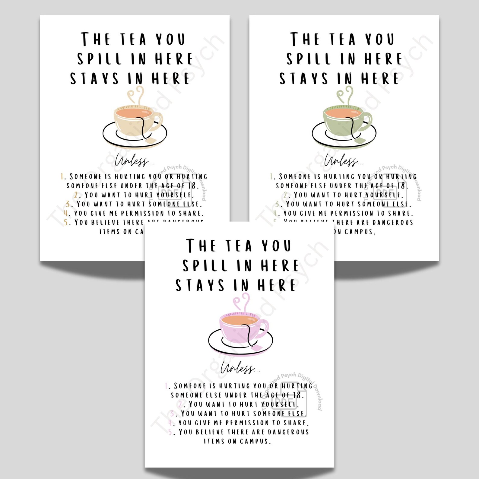 School Confidentiality Sign, School Office Confidentiality Poster ...