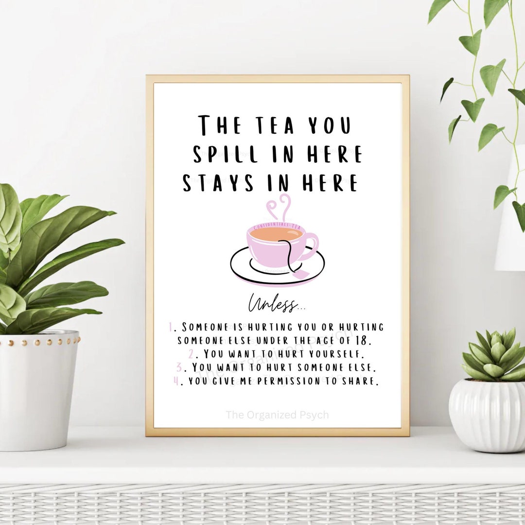 Confidentiality Policy Sign, Confidentiality Poster, School Office ...