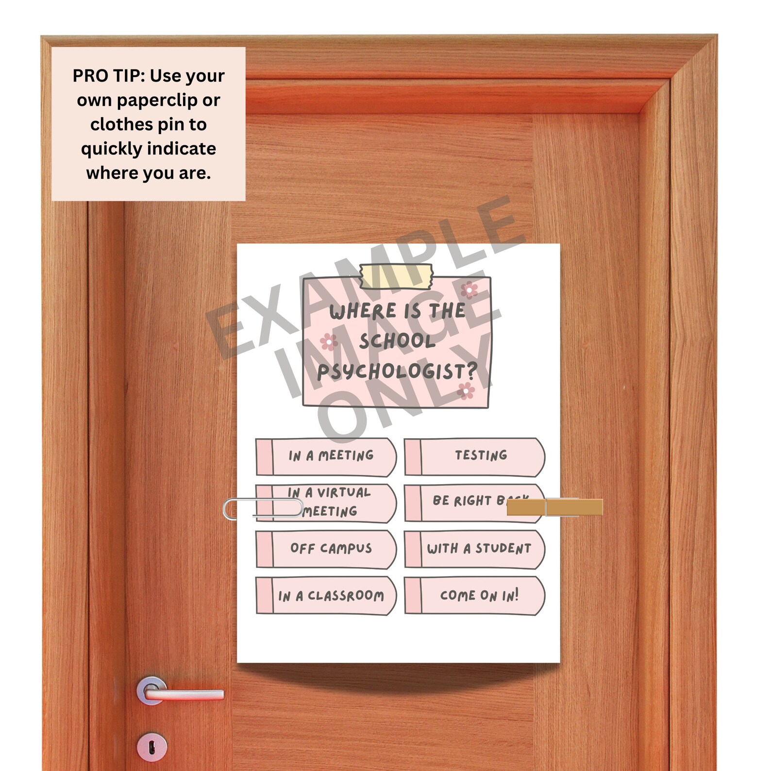 Where is the School Psychologist? Door Sign, School Psychologist Office ...