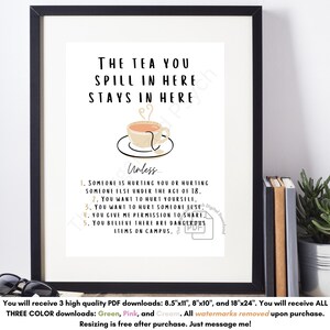 School Confidentiality Sign, School Office Confidentiality Poster ...