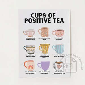 Gentle Reminders Poster, Positive Affirmations Sign, Mental Health ...