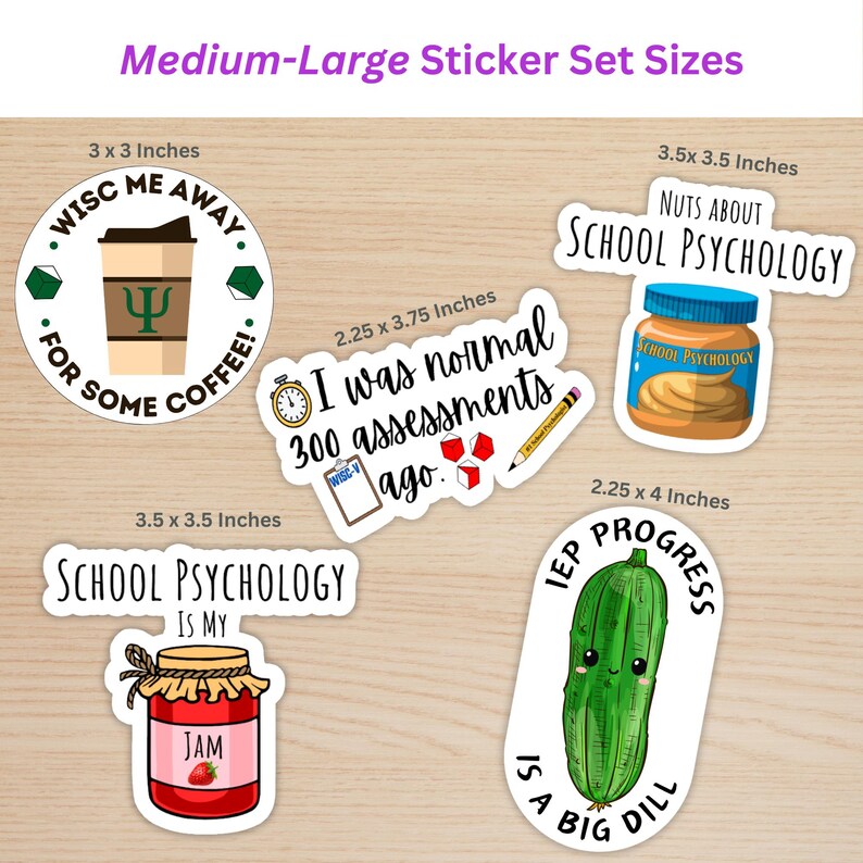 School Psychologist Sticker Gift Set, Gift for School Psychologists ...