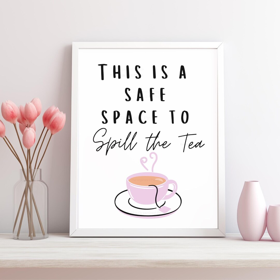 School Office Confidentiality Sign, Office Safe Space Sign, This is a ...