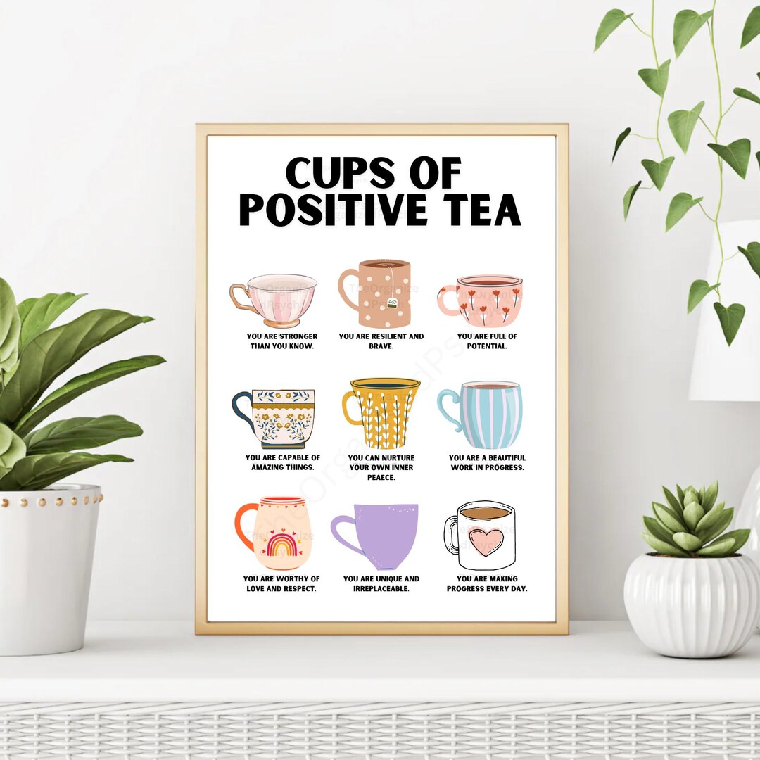 Gentle Reminders Poster, Positive Affirmations Sign, Mental Health ...