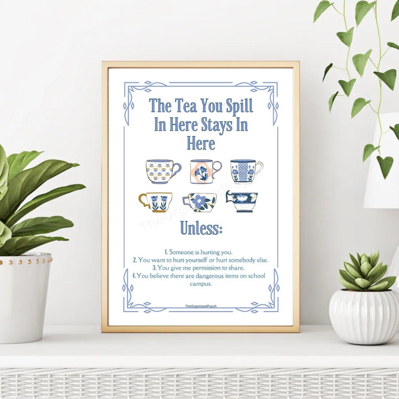 School Confidentiality Policy, What You Say in Here Stays in Here ...