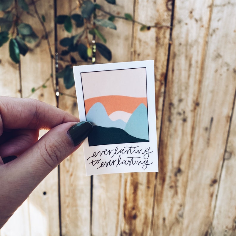 Everlasting to Everlasting Sticker Bible Laptop Water - Etsy