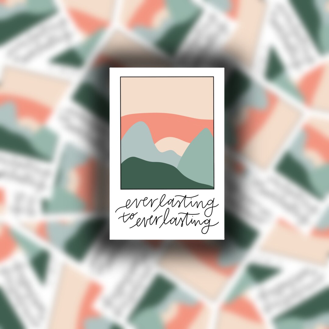 Everlasting to Everlasting Sticker Bible Laptop Water - Etsy