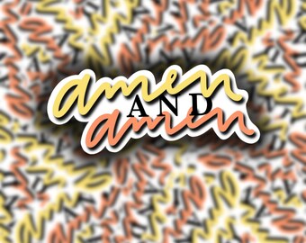 Amen Sticker - Etsy