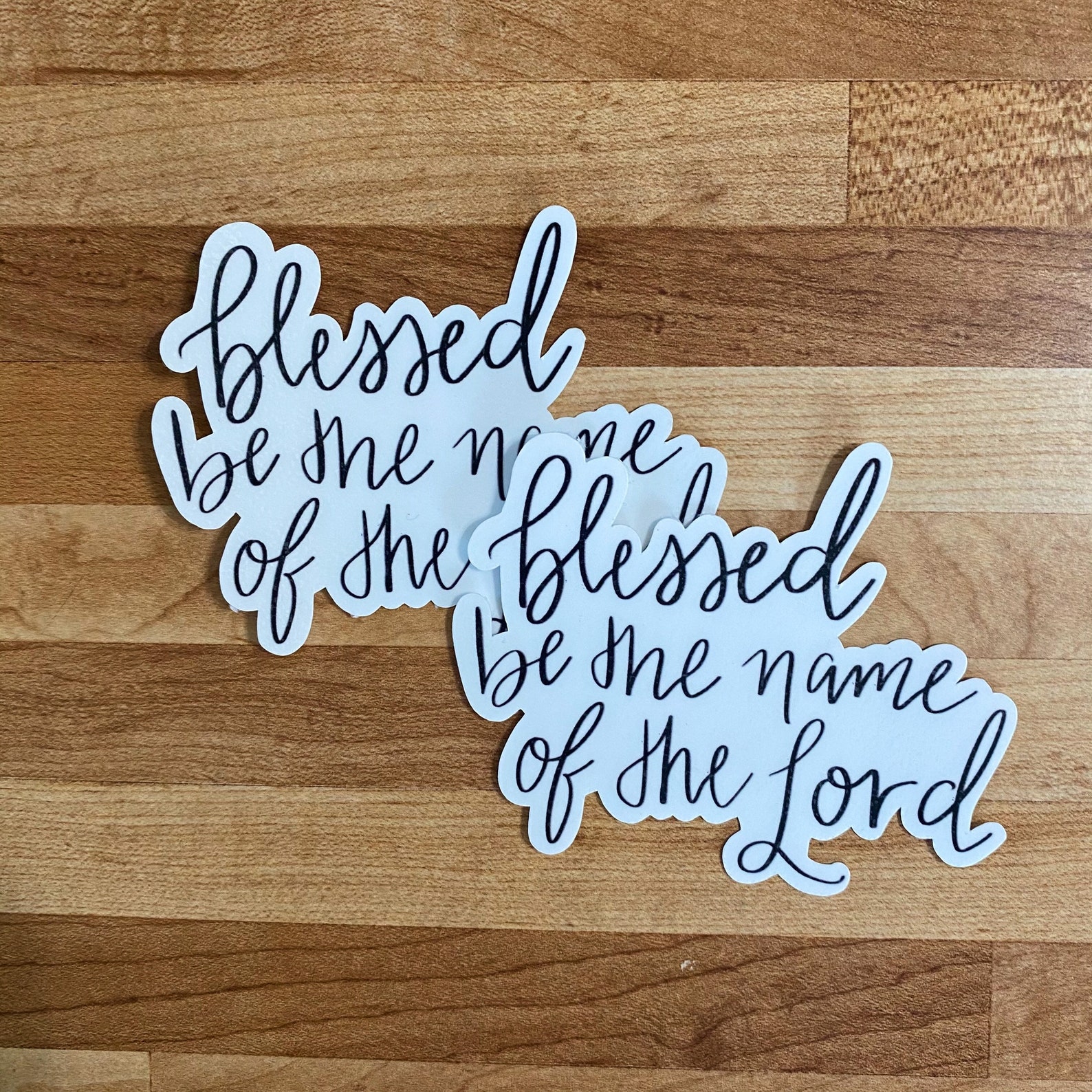 Blessed Be the Name of the Lord Sticker | Bible, Laptop, Water Bottle ...