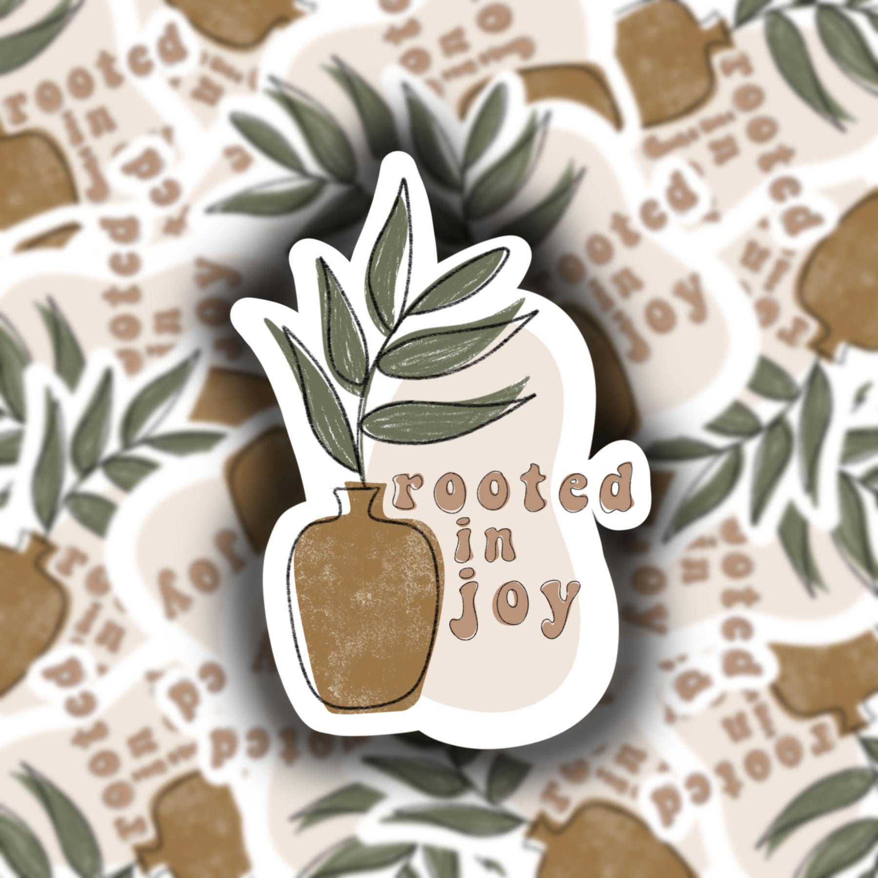 Rooted in Joy Sticker Bible, Laptop, Water Bottle, Faith Decal - Etsy