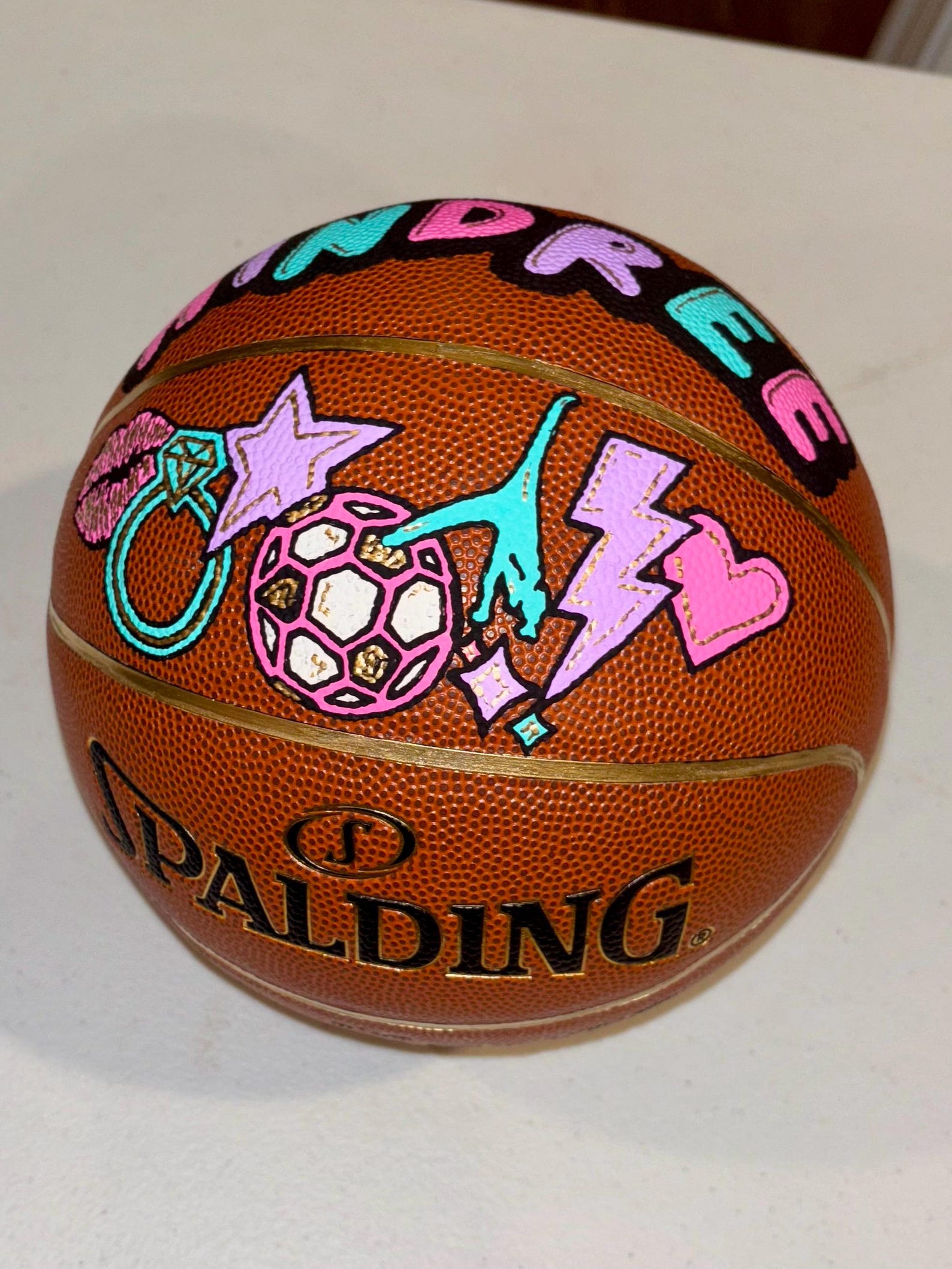 Hand Painted Basketball - Etsy