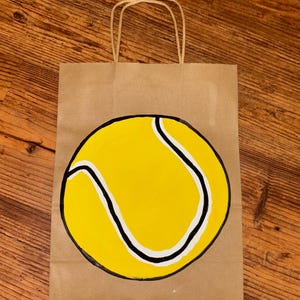 Hand Painted Paper Bags - Sports - Etsy