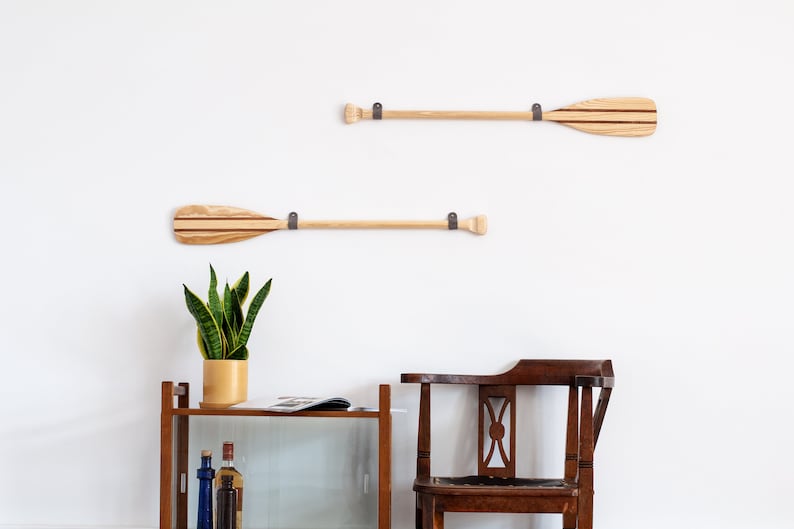 Decorative Wood Paddle Decorative Wood Oar Oar Decor Wall | Etsy