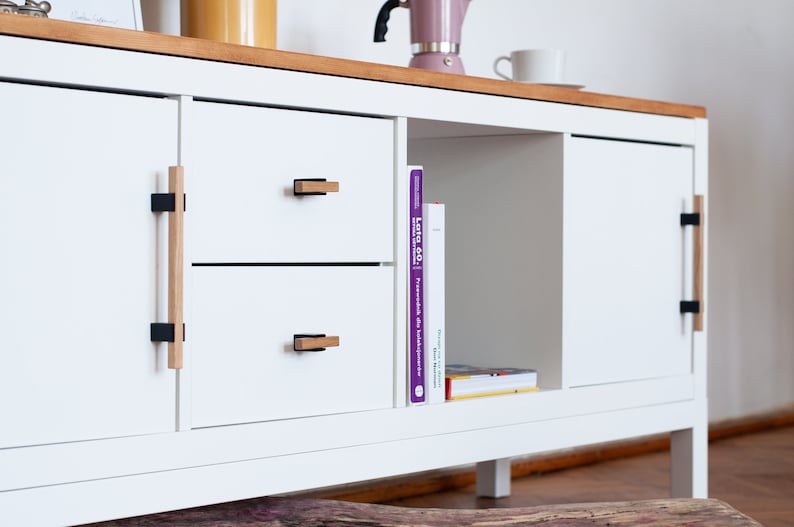 Solid Oak Furniture Handles Wooden Handles Cabinet Wood - Etsy