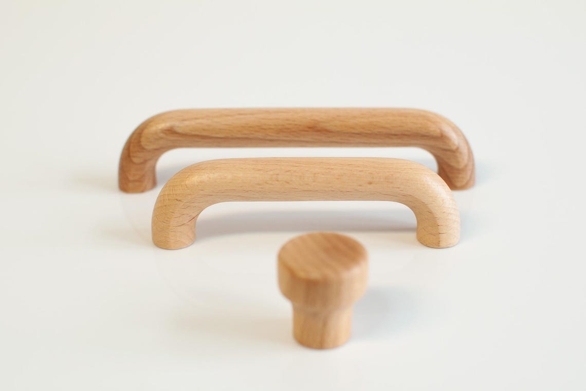 Solid Wood Furniture Handles, Wood Handles Dresser, Wooden Handles ...