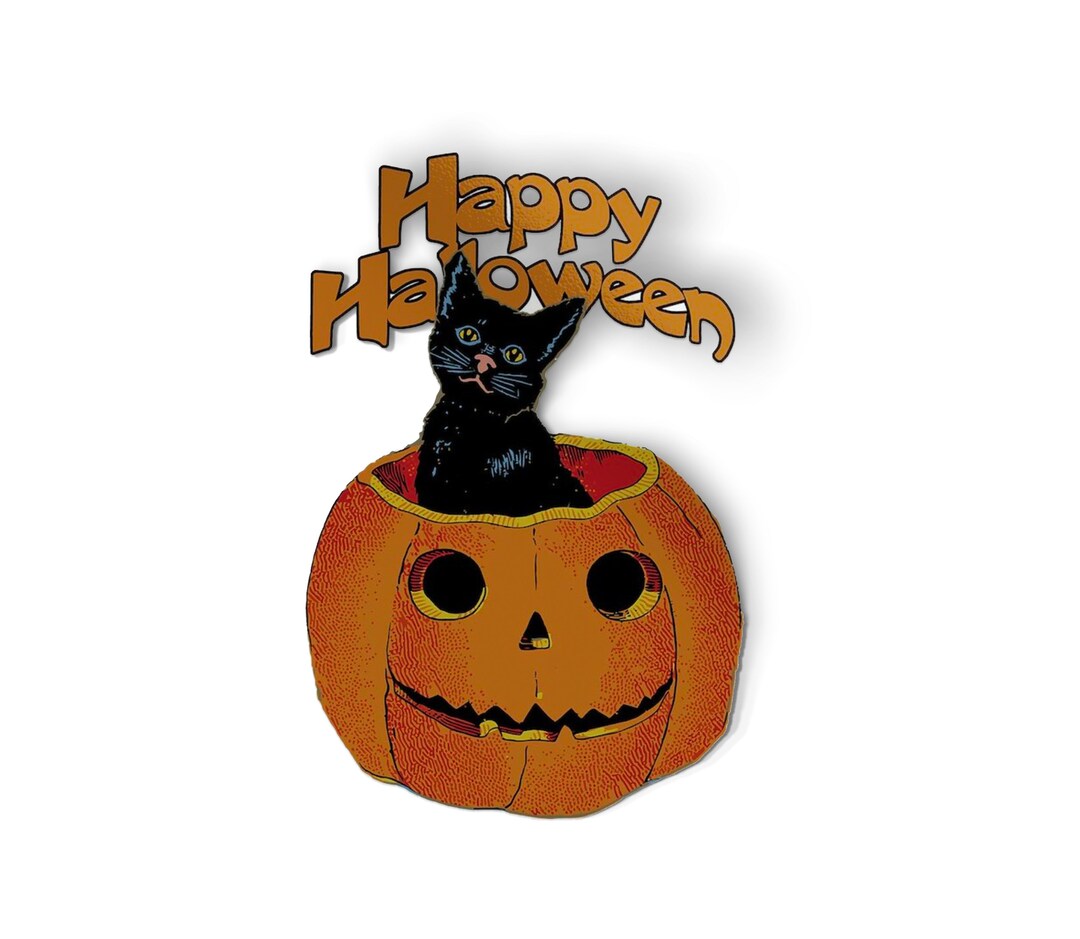Happy Halloween Decal Pumpkin Bumper Sticker Car Window Vinyl 5" - Etsy