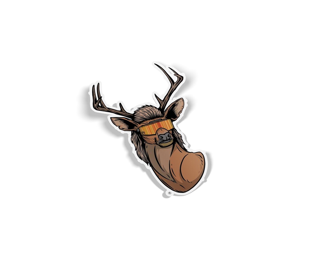 Deer Mullet Bumper Sticker Car Window Vinyl Decal Stickers 5" - Etsy