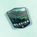 Glacier National Park Sticker Montana Bumper Sticker Car Window Vinyl ...